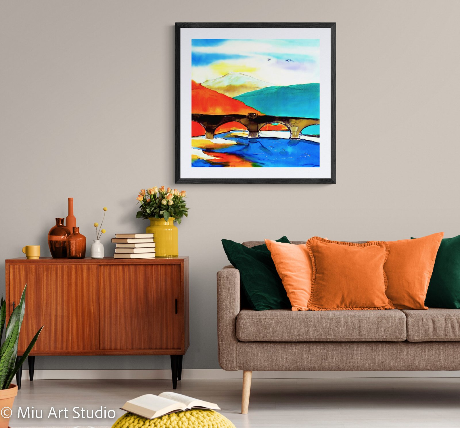 Braemar Bridge Art Print - Confessions of a Roaming Artist | Miu Art Studio