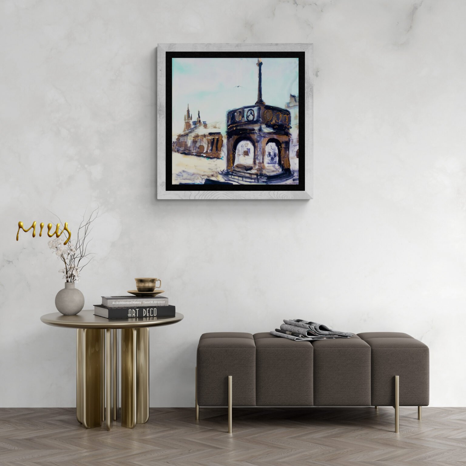 Castle Gate Silk Painting Art Print - Confessions of a Roaming Artist ...