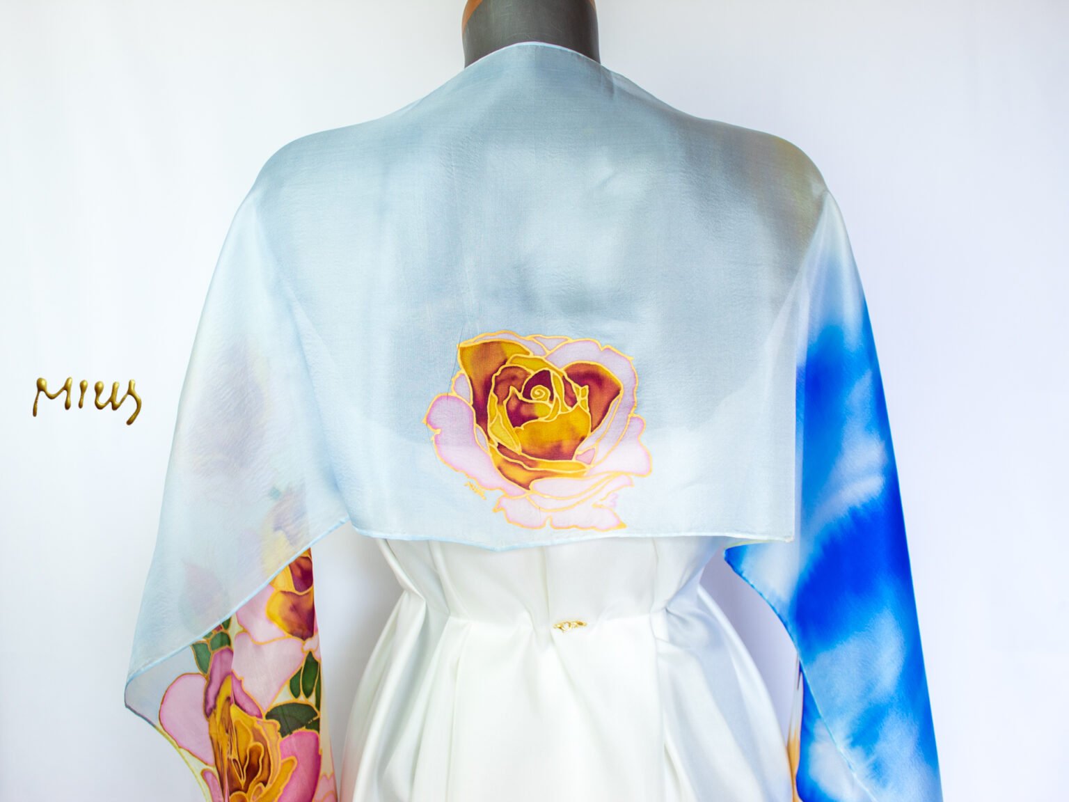 Divine Roses of Hope: Mius Hand-Painted Silk Scarf - Confessions of a ...