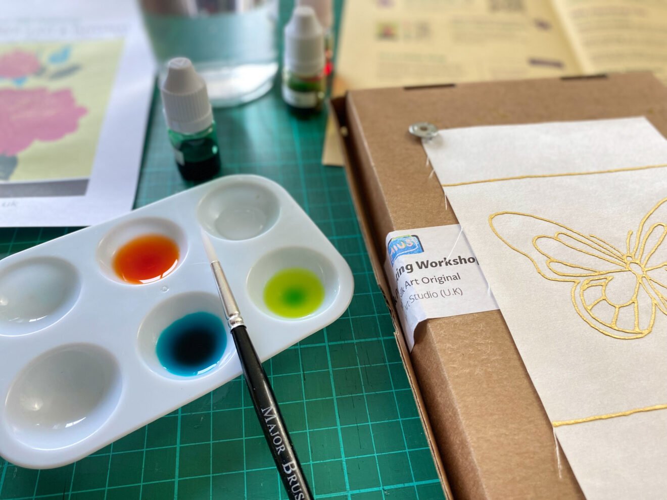 Beginner’s Silk Painting Workshop Kit No.1 – Complete Set with Video ...