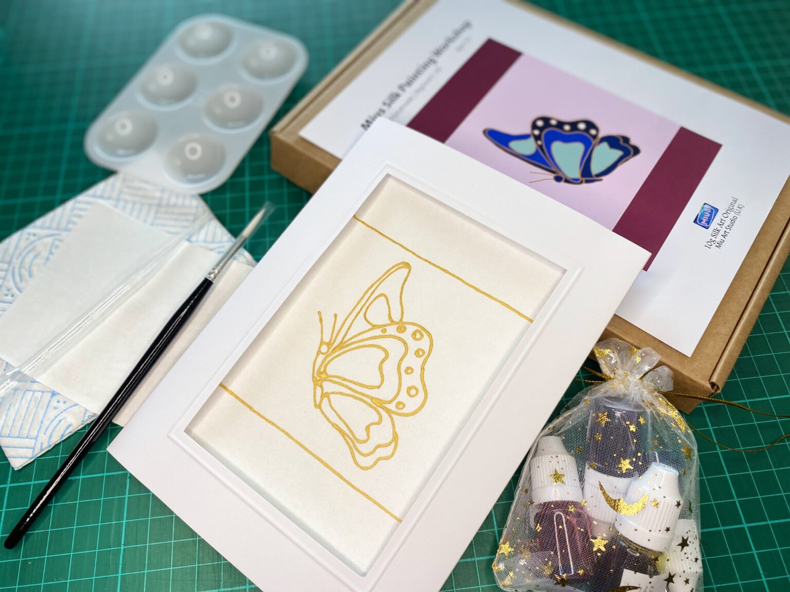 Beginner’s Silk Painting Workshop Kit No.1 – Complete Set with Video ...