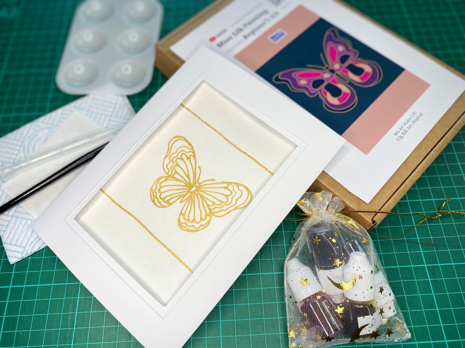 Beginner’s Silk Painting Workshop Kit No.1 – Complete Set with Video ...